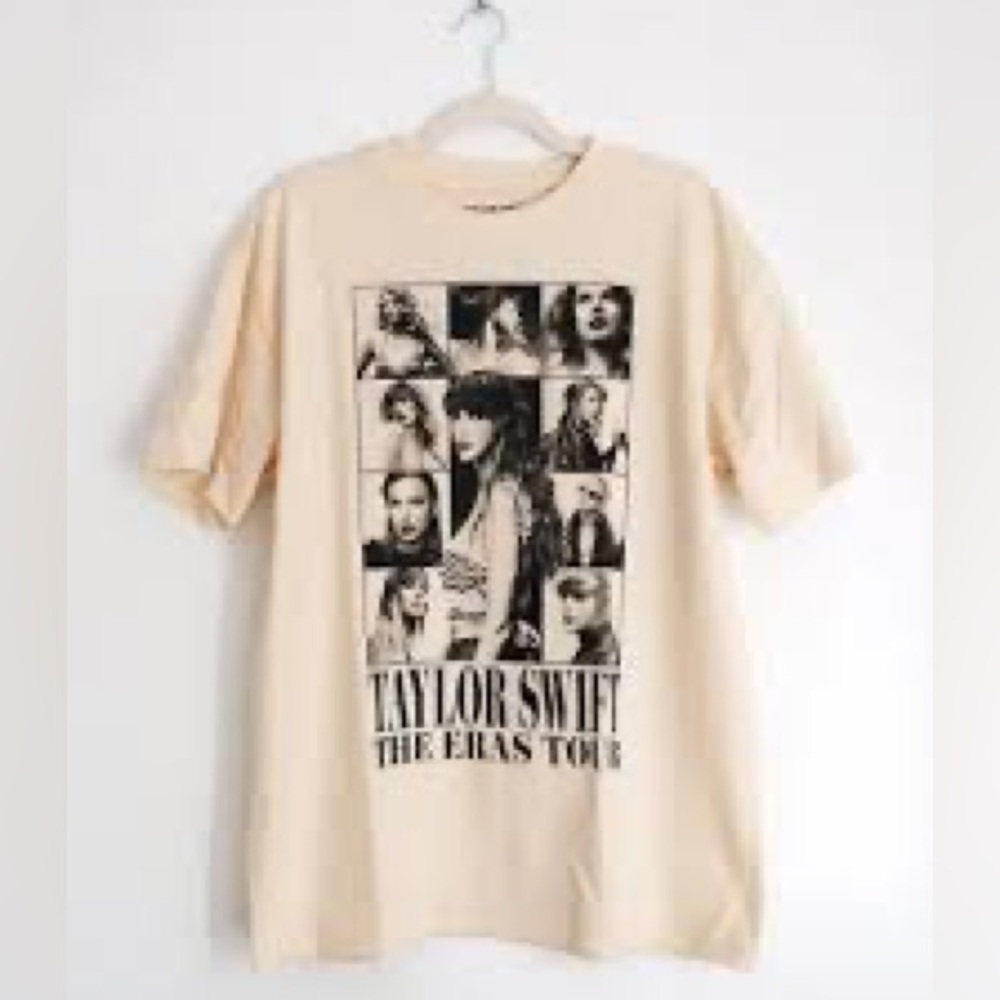 Taylor Swift The Eras Tour Beige Concert Graphic T-Sh… - Gem